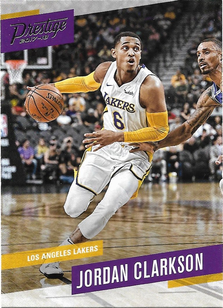 Jordan Clarkson 2017-18 Panini Prestige #67 Los Angeles Lakers ...