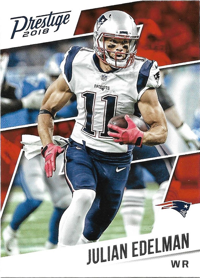 Julian Edelman 2018 Panini Prestige #77 New England Patriots Football Card