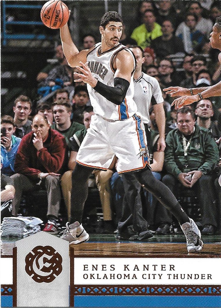Enes Kanter 2016-17 Panini Excalibur #124 Oklahoma City Thunder ...