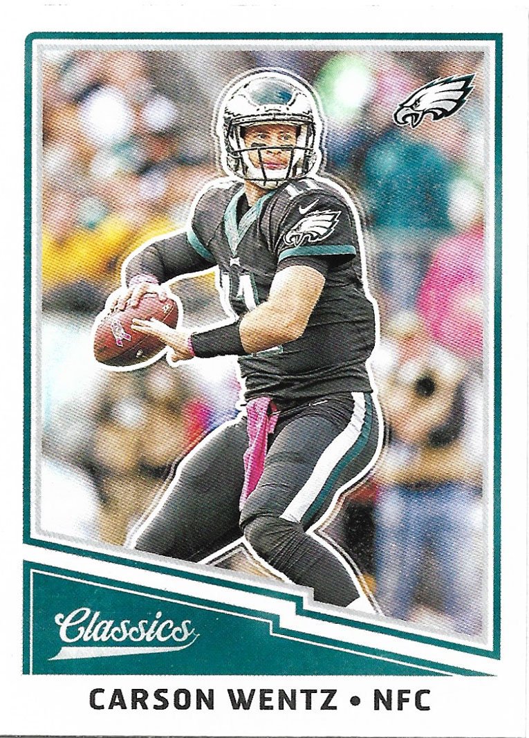 Carson Wentz 2017 Panini Classics #19 Philadelphia Eagles Football Card