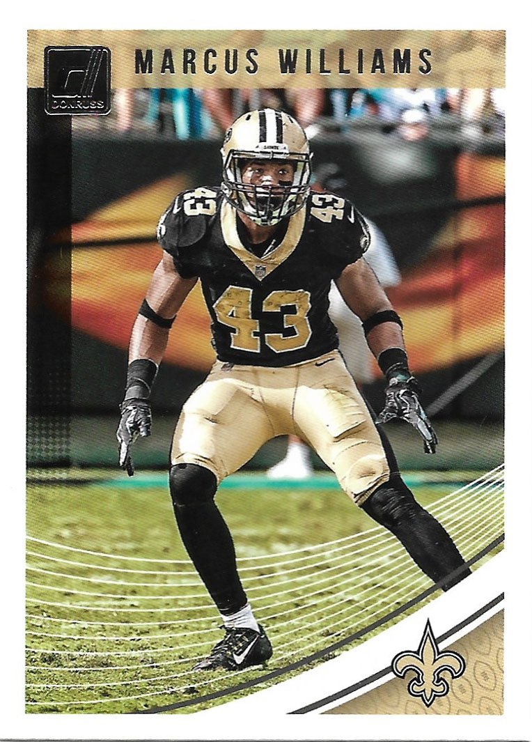 Marcus Williams 2018 Donruss #199 New Orleans Saints Football Card