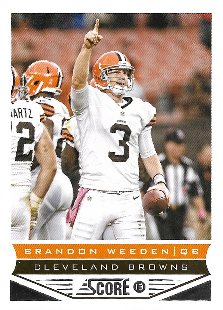 Brandon Weeden 2013 Score #47 Cleveland Browns Football Card
