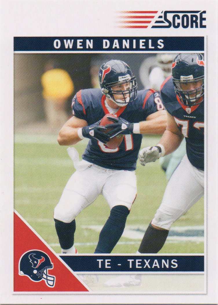 Owen Daniels 2011 Score #121 Houston Texans Football Card