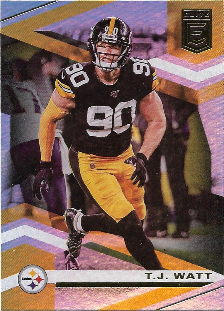 T.J. Watt 2020 Donruss Elite #29 Pittsburgh Steelers Football Card