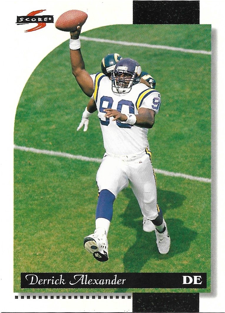 Derrick Alexander 1996 Score #140 Minnesota Vikings Football Card
