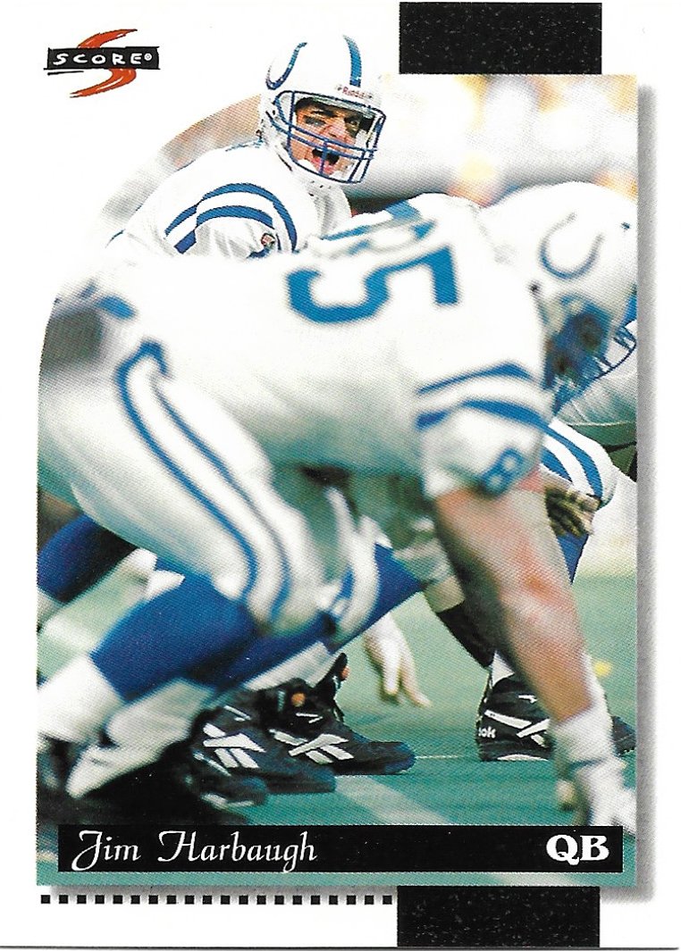 Jim Harbaugh 1996 Score #144 Indianapolis Colts Football Card