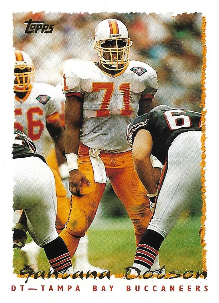 Santana Dotson 1995 Topps #363 Tampa Bay Buccaneers Football Card