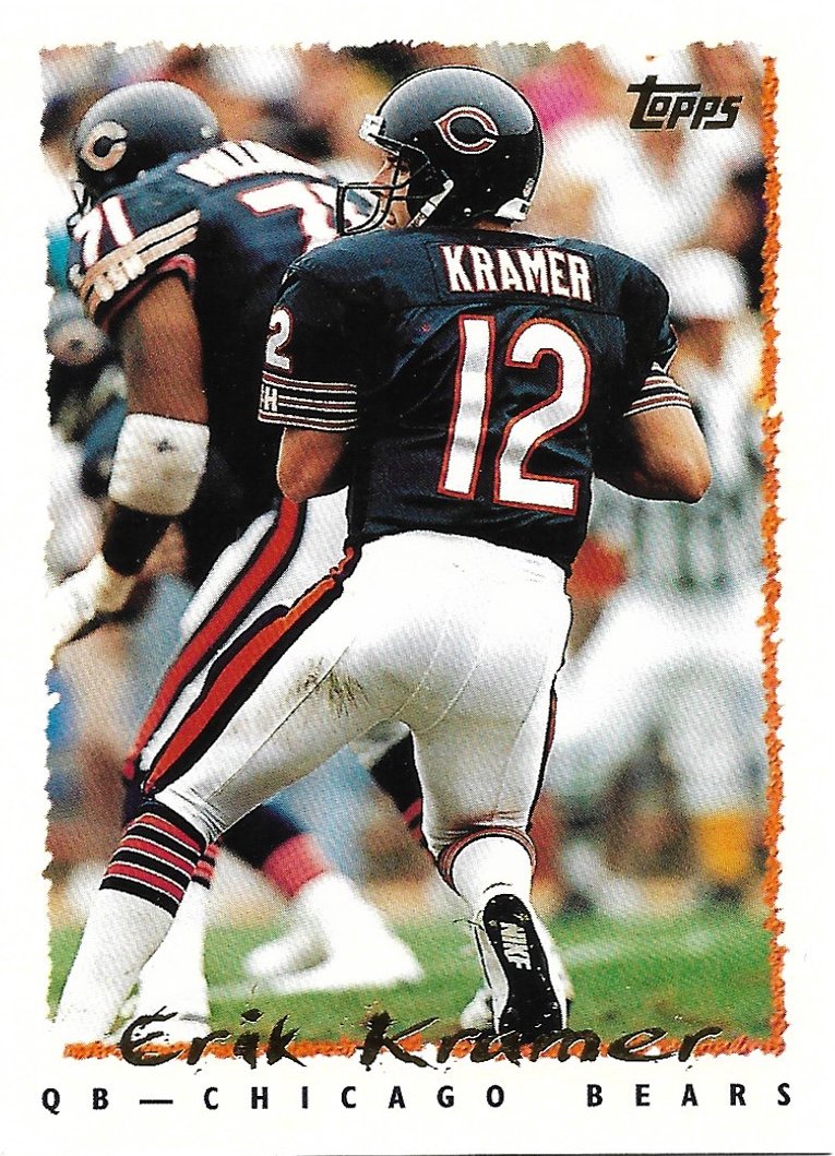 Erik Kramer 1995 Topps #389 Chicago Bears Football Card
