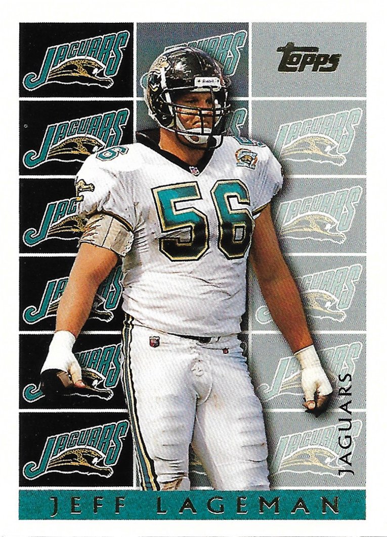 Jeff Lageman 1995 Topps #453 Jacksonville Jaguars Football Card