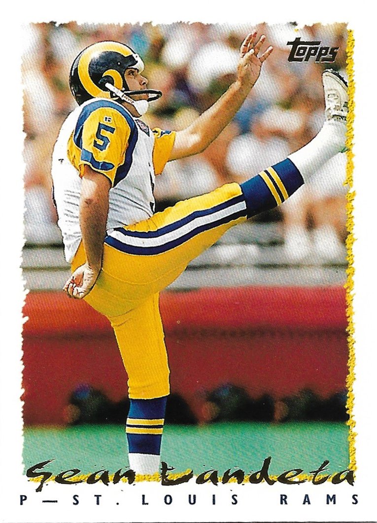 Sean Landeta 1995 Topps #274 St. Louis Rams Football Card