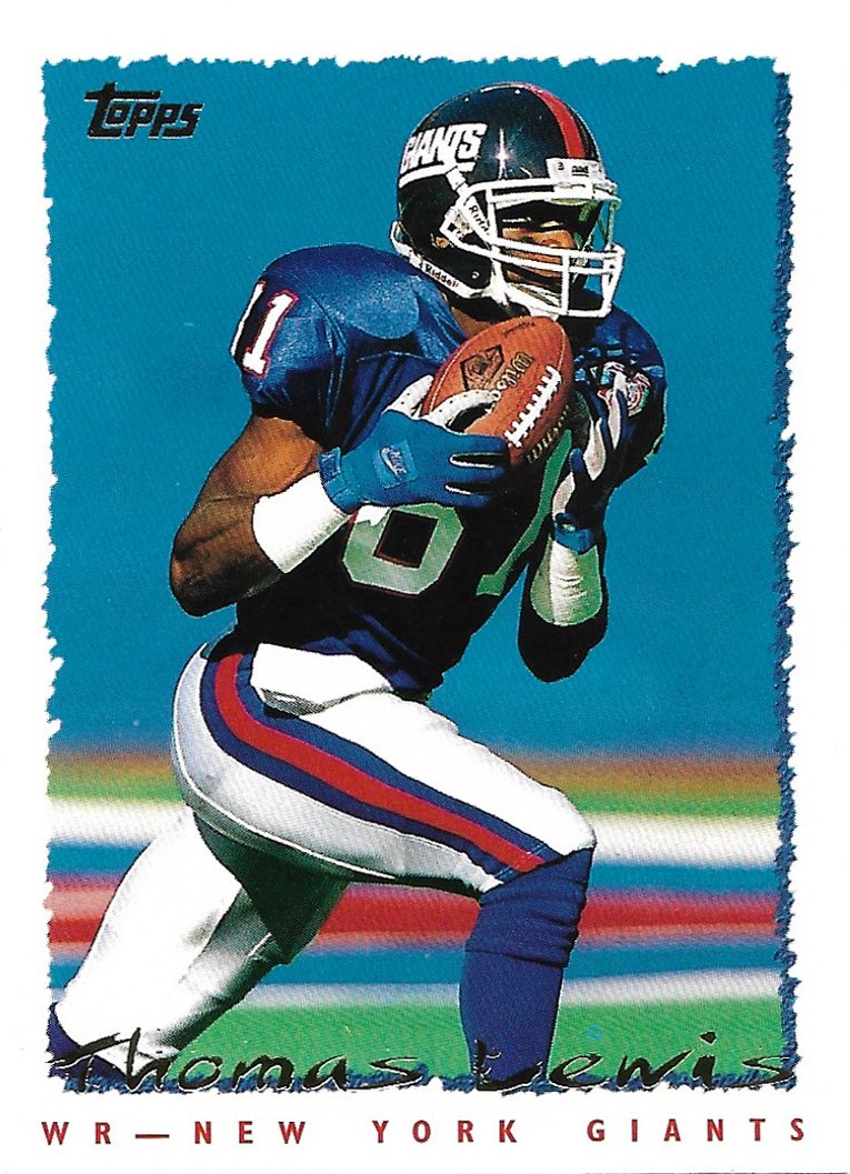 Thomas Lewis 1995 Topps #399 New York Giants Football Card