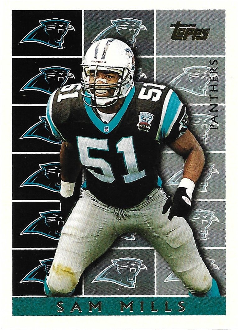 Sam Mills 1995 Topps #443 Carolina Panthers Football Card