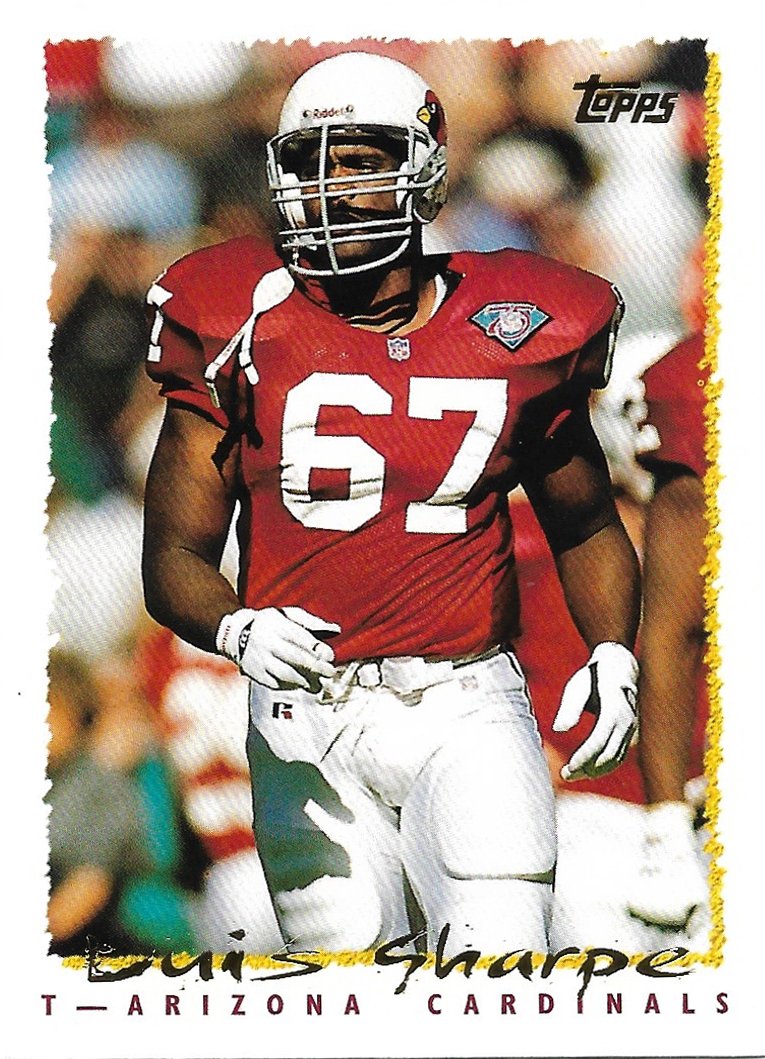 Luis Sharpe 1995 Topps #306 Arizona Cardinals Football Card