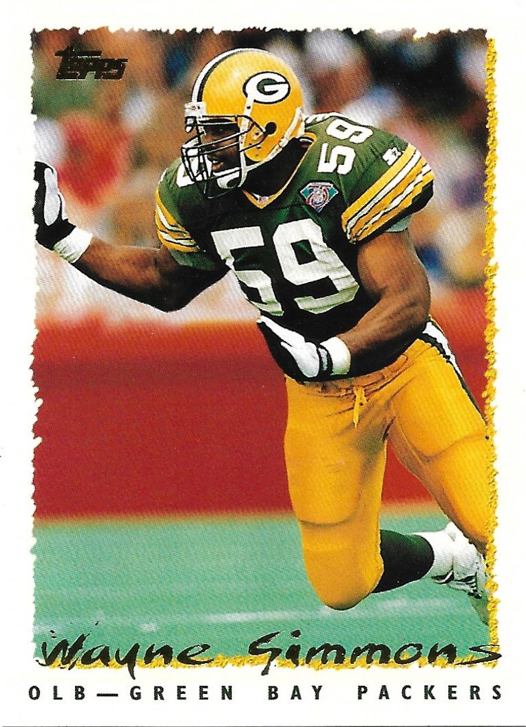 Wayne Simmons 1995 Topps #374 Green Bay Packers Football Card