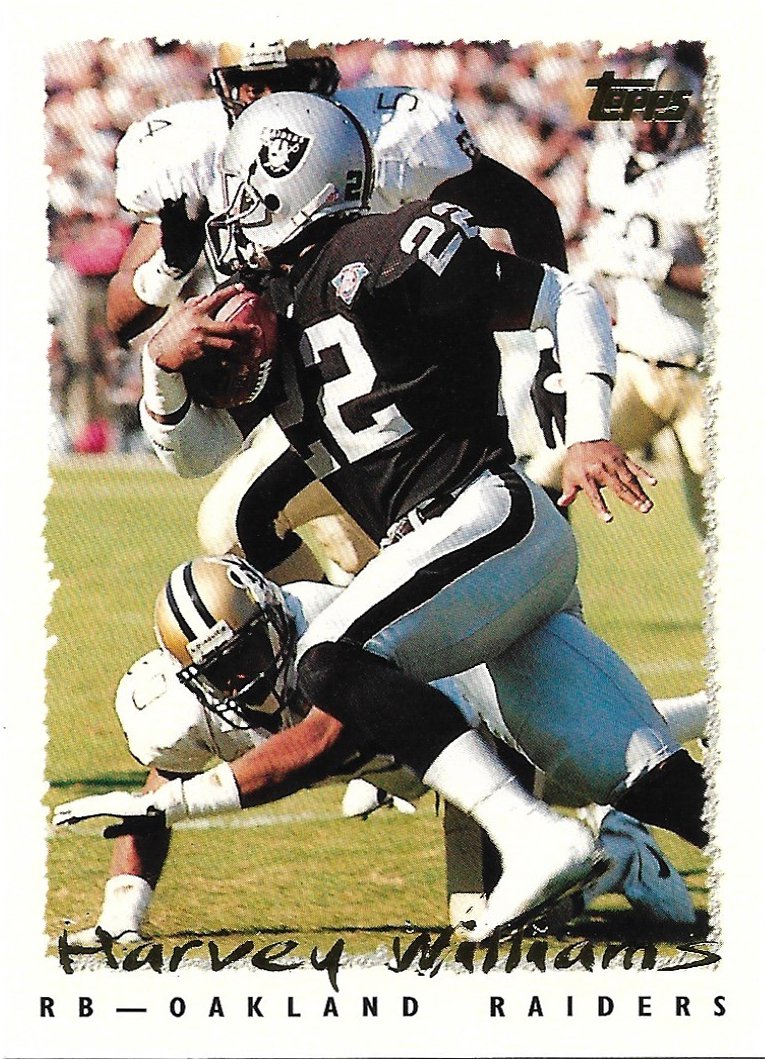 Harvey Williams 1995 Topps #336 Oakland Raiders Football Card