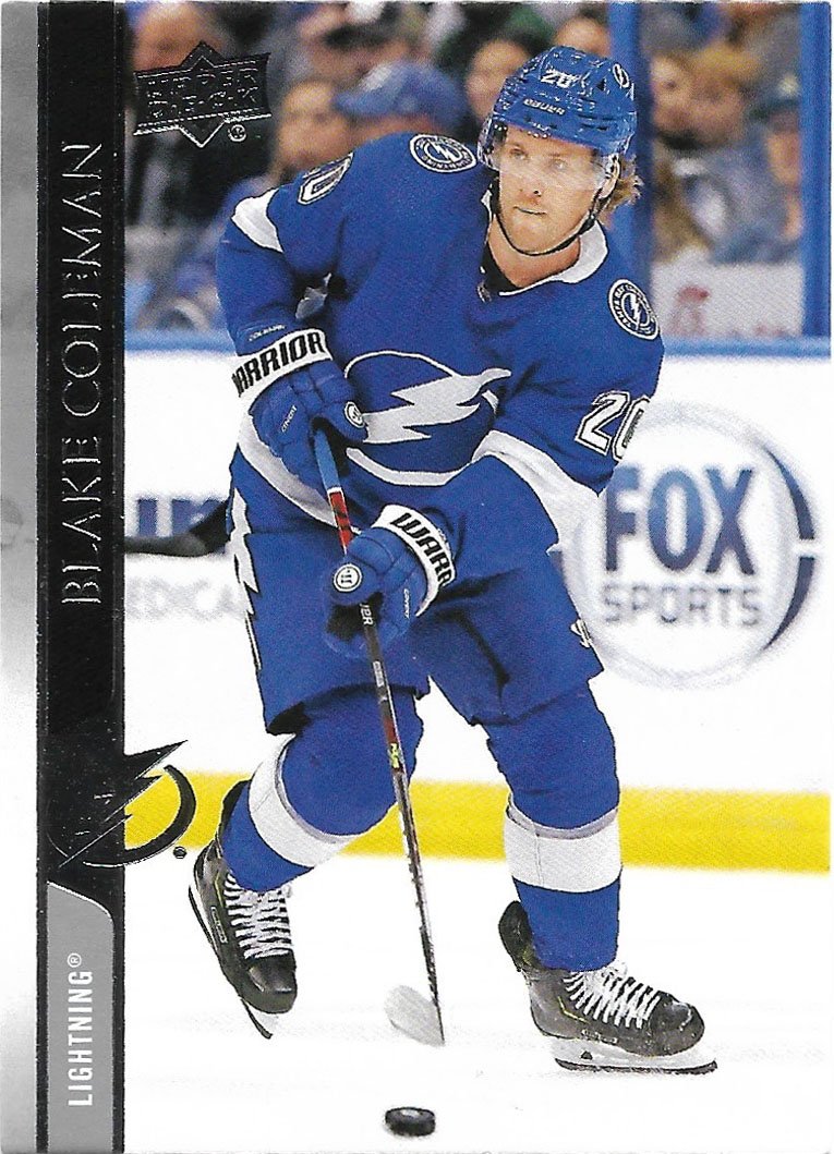 Blake Coleman 2020-21 Upper Deck #159 Tampa Bay Lightning Hockey Card