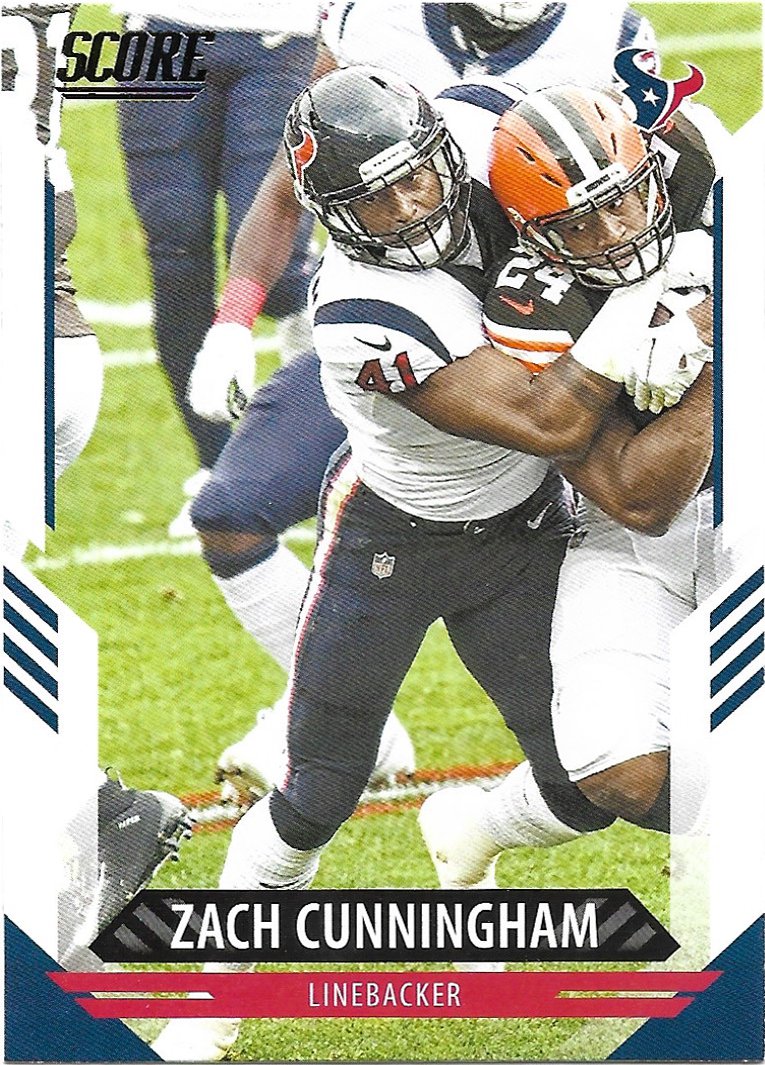Zach Cunningham 2021 Score #160 Houston Texans Football Card