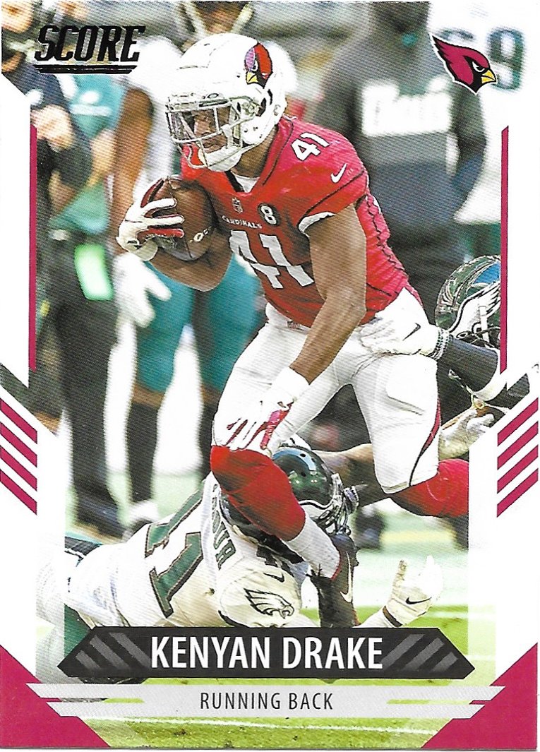 Kenyan Drake 2021 Score #246 Arizona Cardinals Football Card