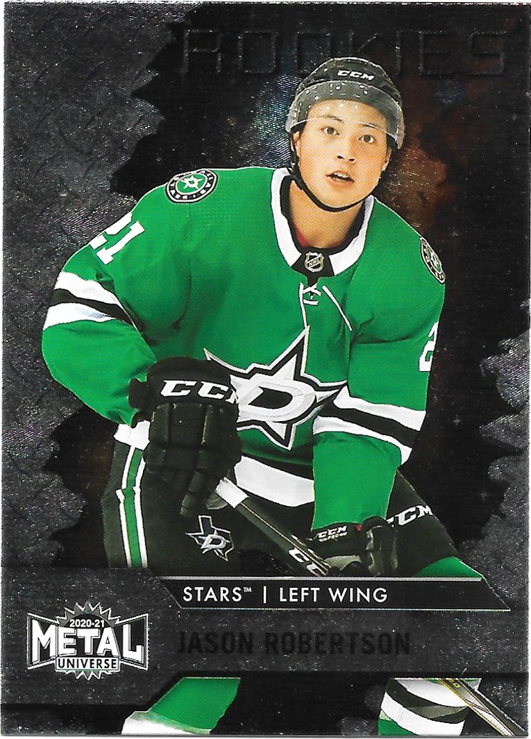 Jason Robertson 2020-21 Skybox Metal Universe Rookie #101 Dallas Stars ...