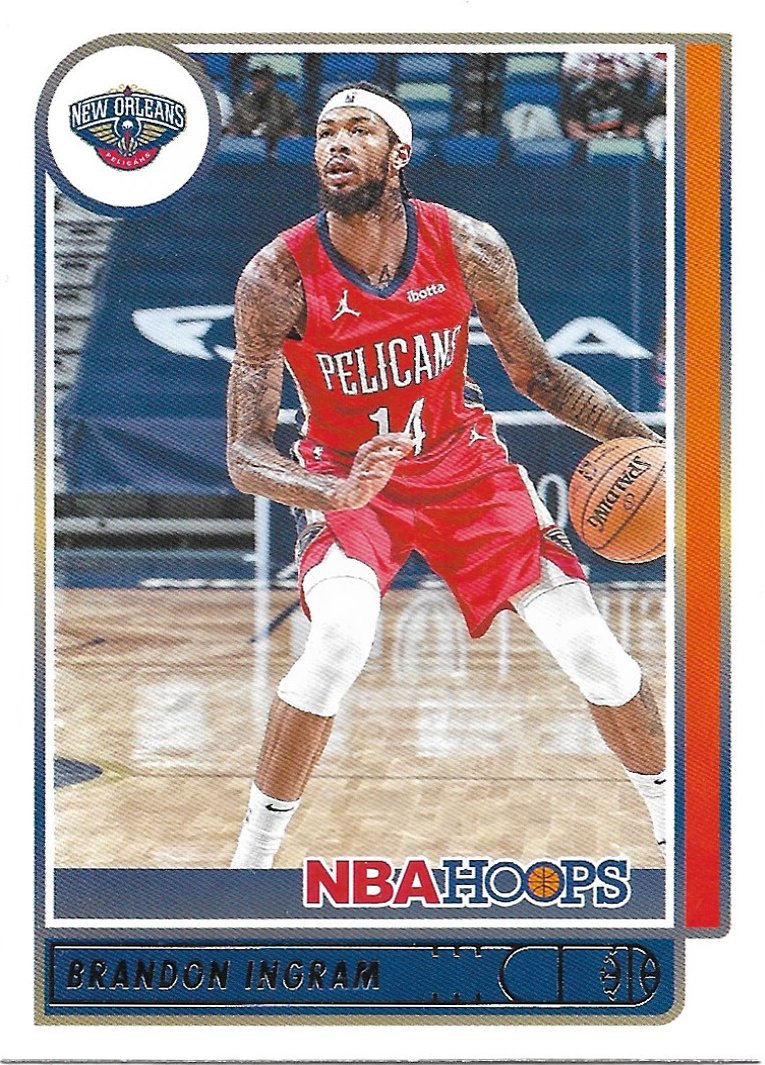 Brandon Ingram 2021-22 NBA Hoops #74 New Orleans Pelicans Basketball Card