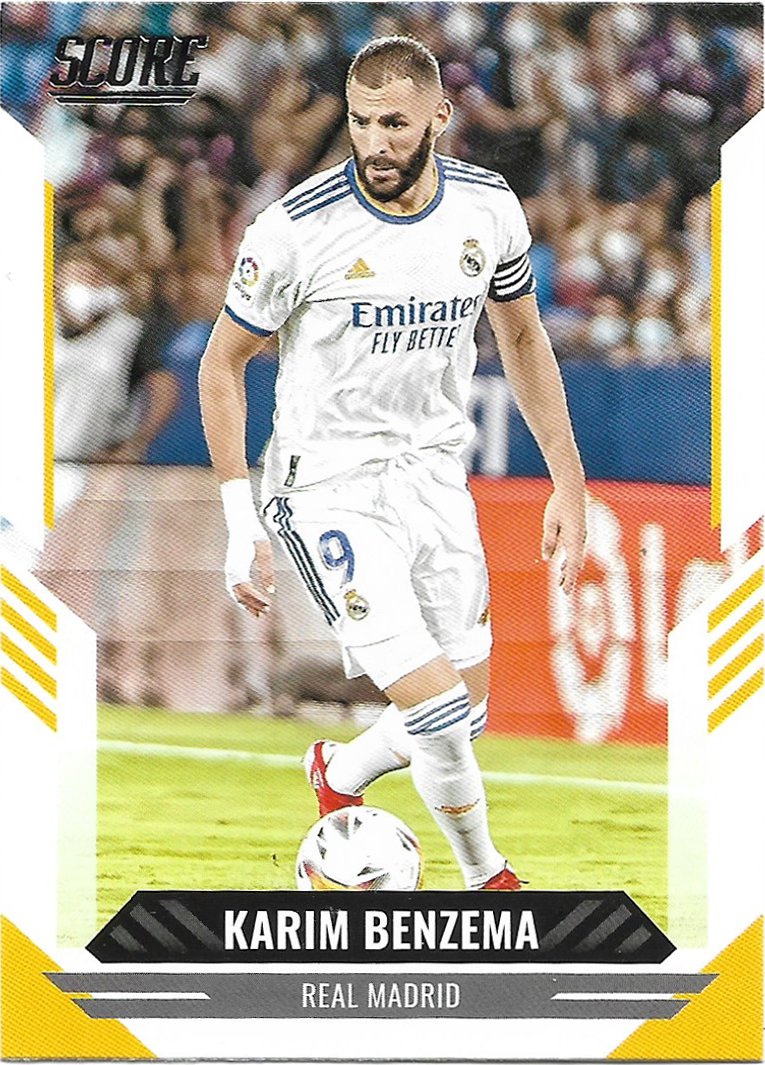 Karim Benzema 2021-22 Score FIFA #107 Real Madrid Soccer Card