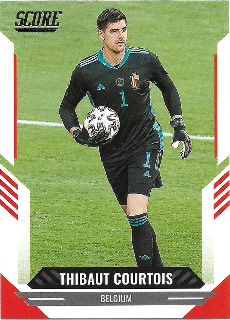 Thibaut Courtois 2021-22 Score FIFA #20 Belgium Soccer Card