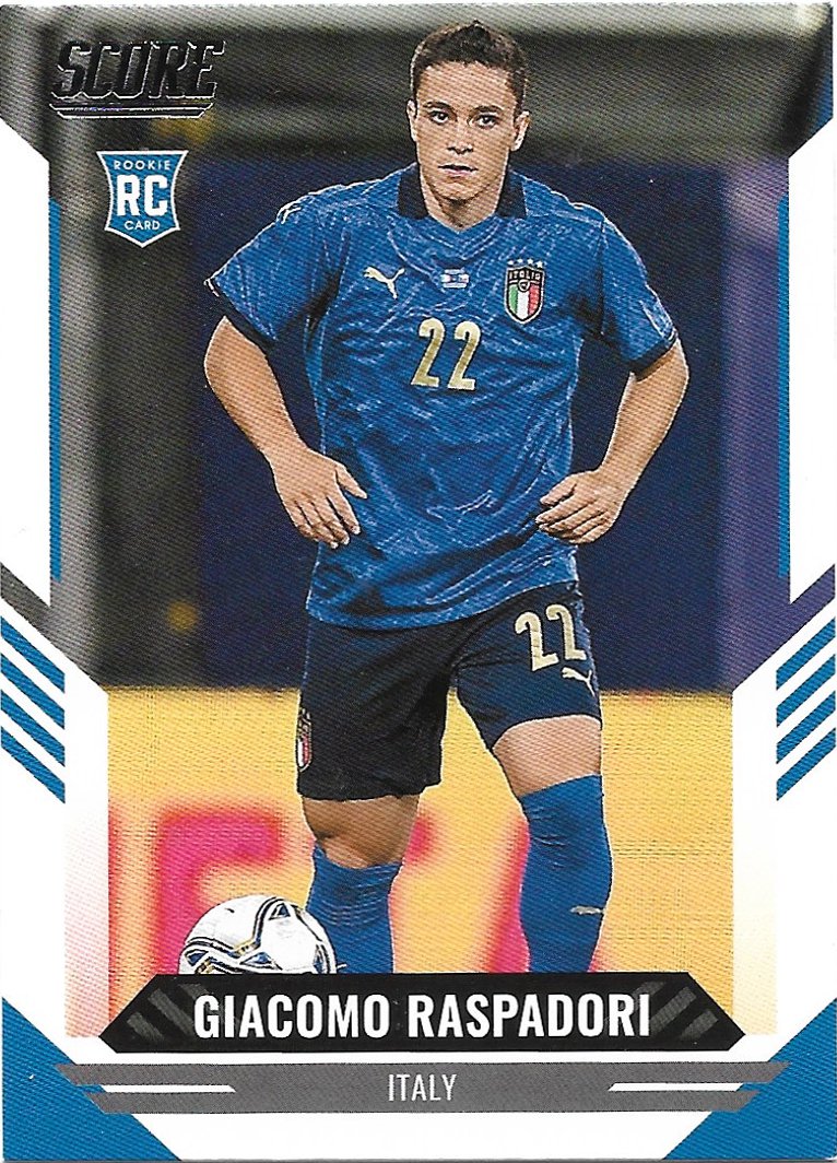 Giacomo Raspadori 2021-22 Score FIFA Rookie #79 Italy Soccer Card