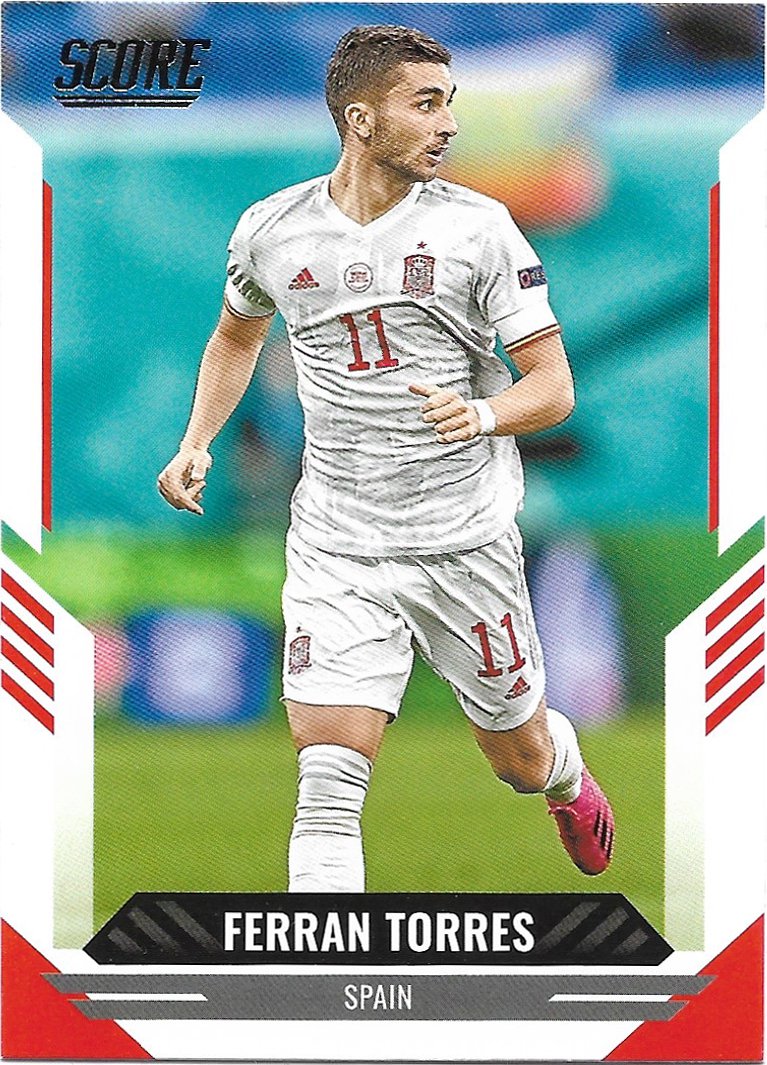 Ferran Torres 2021-22 Score FIFA #94 Spain Soccer Card