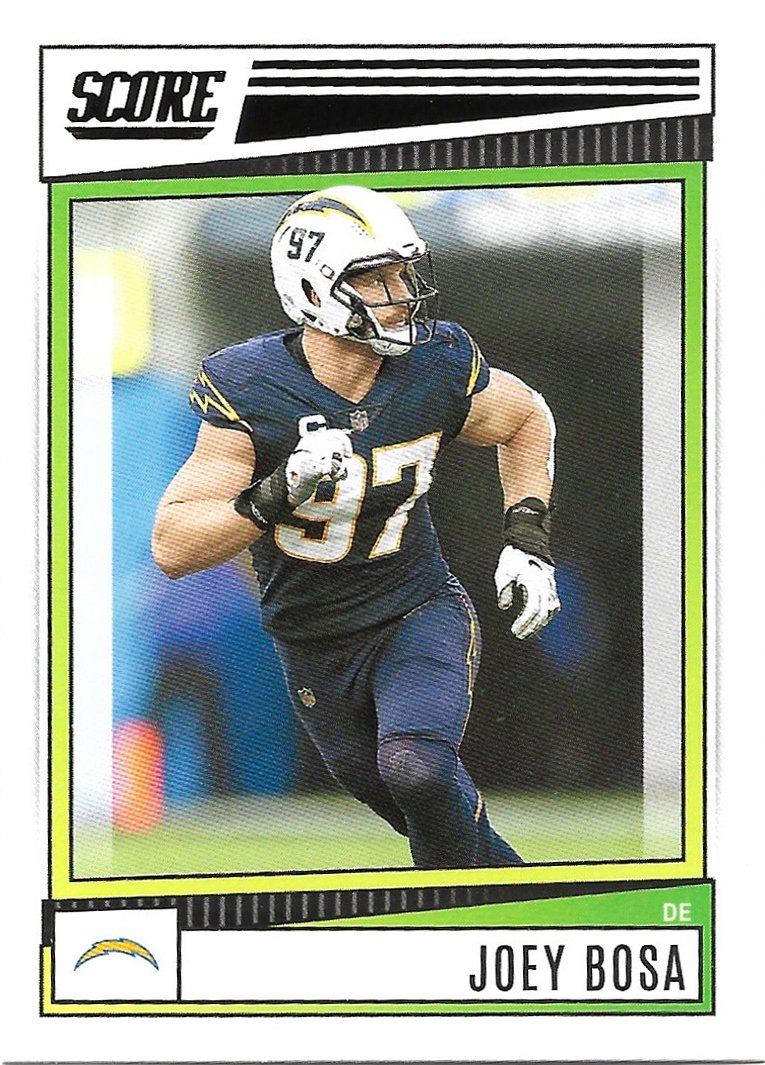 Joey Bosa 2022 Score #138 Los Angeles Chargers Football Card