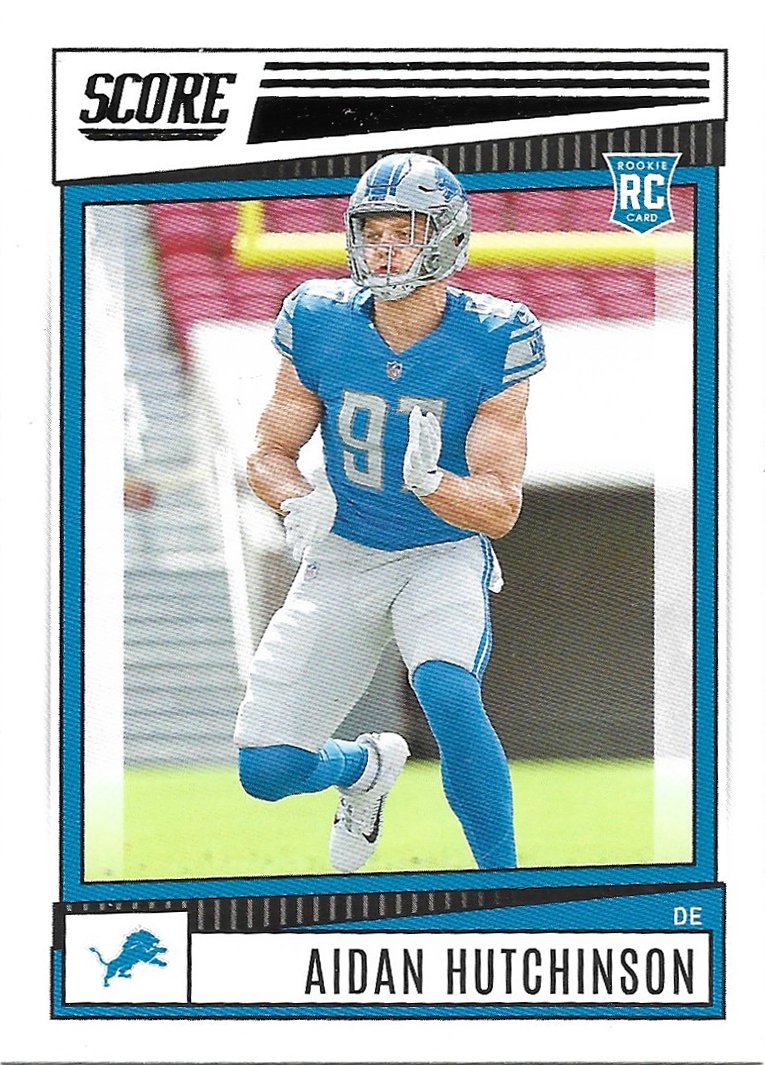 Aidan Hutchinson 2022 Score Rookie #307 Detroit Lions Football Card
