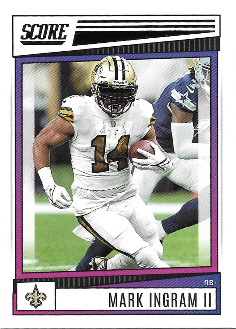 Mark Ingram II 2022 Score #59 New Orleans Saints Football Card