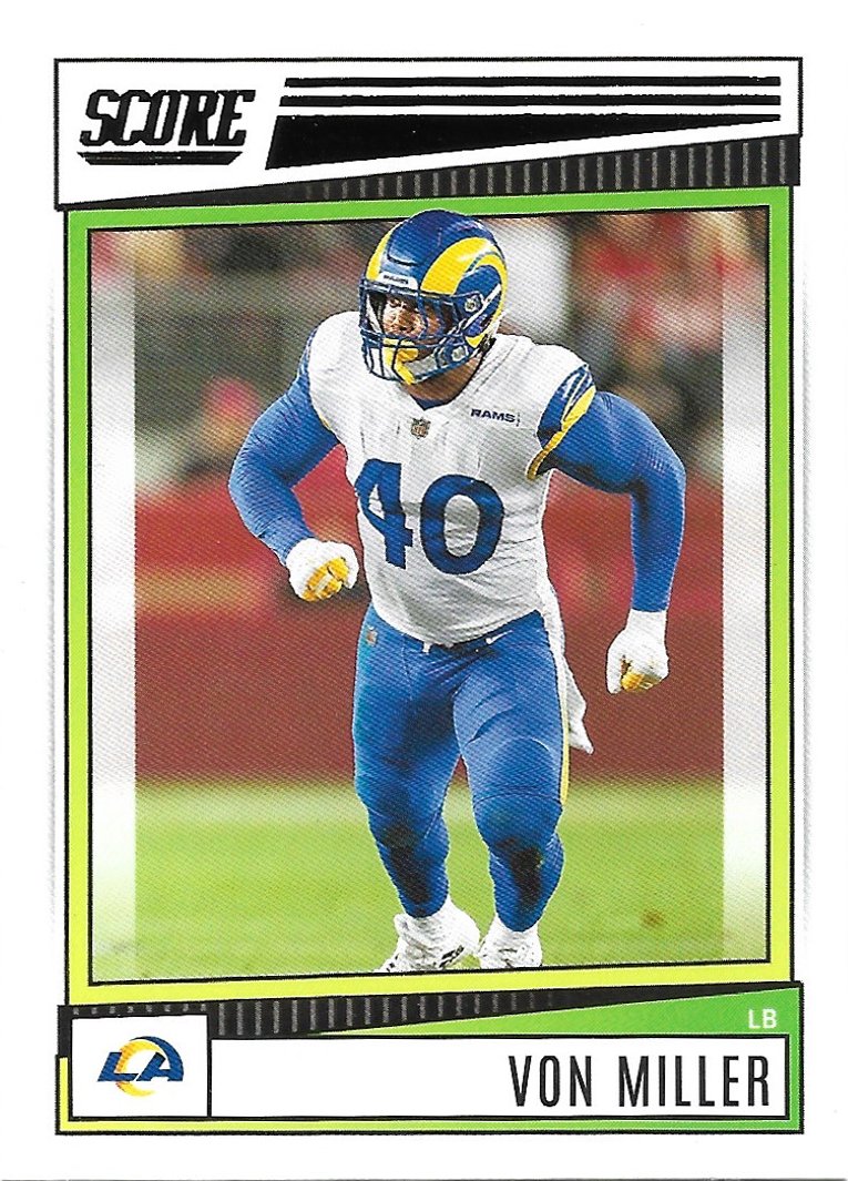 Von Miller 2022 Score #158 Los Angeles Rams Football Card