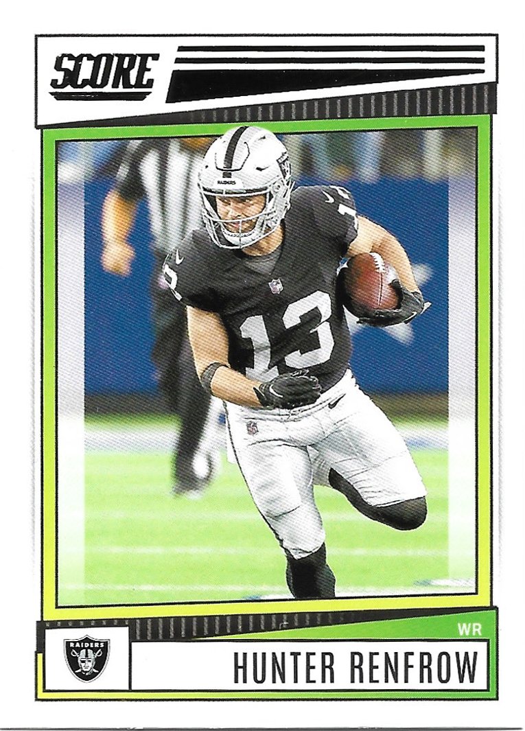 Hunter Renfrow 2022 Score #123 Las Vegas Raiders Football Card