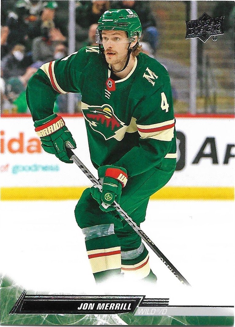 Jon Merrill 2022-23 Upper Deck #86 Minnesota Wild Hockey Card