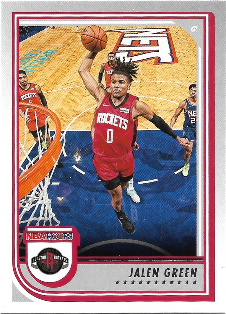 Jalen Green 2022-23 NBA Hoops #126 Houston Rockets Basketball Card
