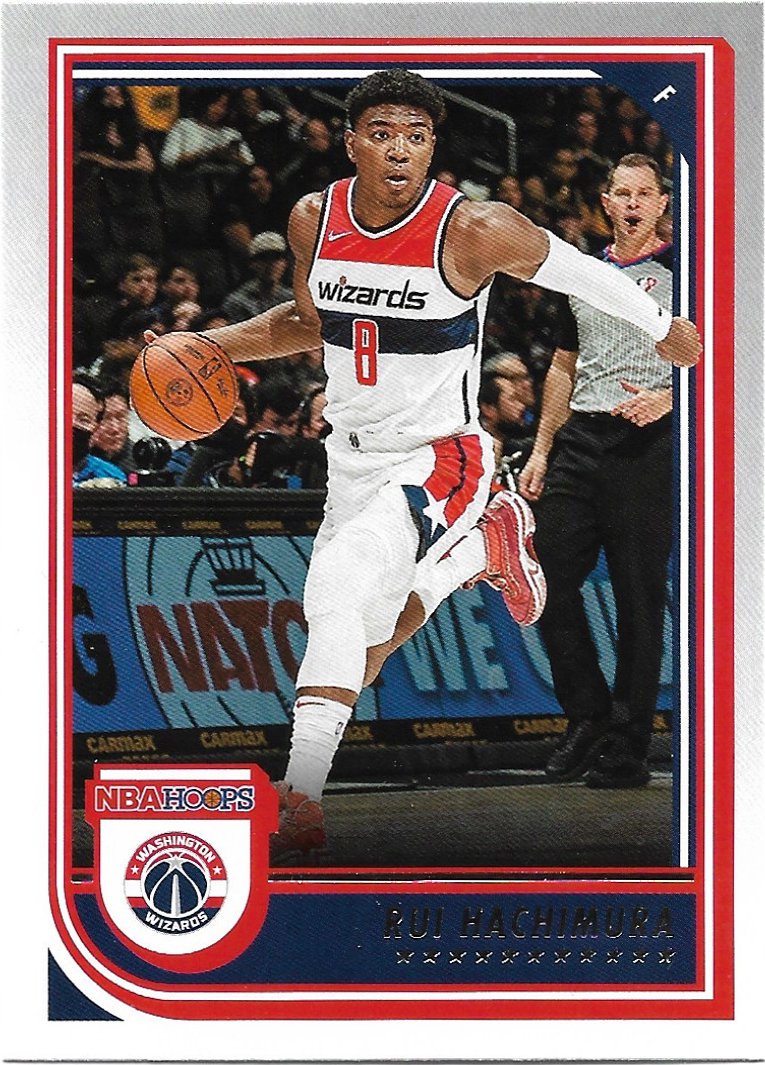Rui Hachimura 2022-23 NBA Hoops #117 Washington Wizards Basketball Card