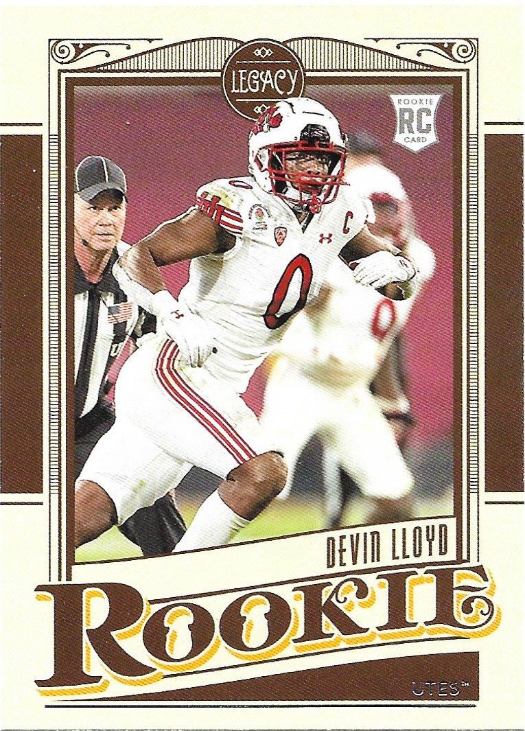 Devin Lloyd 2022 Panini Chronicles Draft Picks Legacy Rookie #19 Utah ...