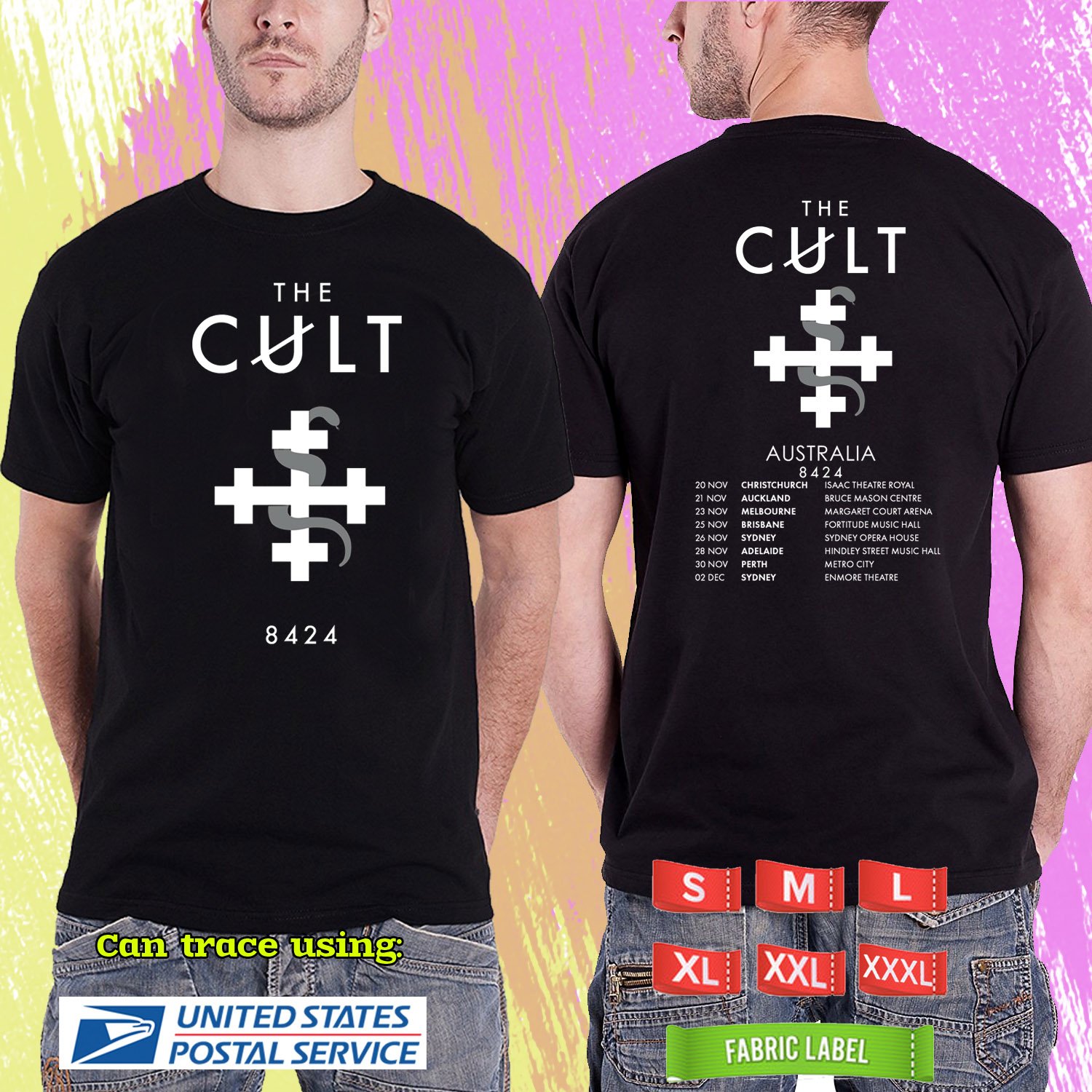 THE CULT 8424 UNITED KINGDOM TOUR 2024. THE CULT. THE CULT TOUR. BLACK ...