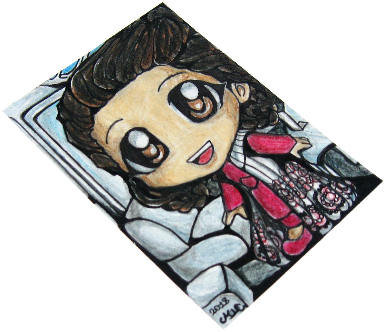 Star Wars Leia Bespin Cloud City Japan Anime Art Original Sketch Card ...