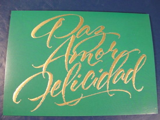 Christmas greeting cards Spanish Paz Amor Felicidad boxed 18 Paper ...