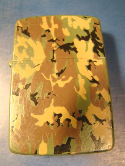 Zippo camouflage cigarette lighter vintage 1985 hunter or military ...