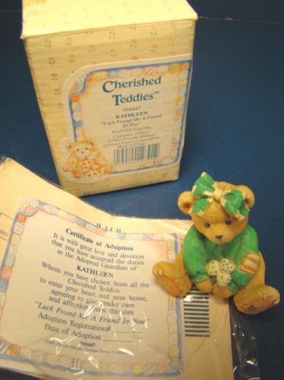Cherished Teddies Kathleen Luck Found Me a Friend in You Irish bear ...
