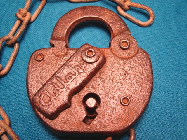 Antique Frisco Railroad Adlake vintage padlock iron steel metal old R.R ...