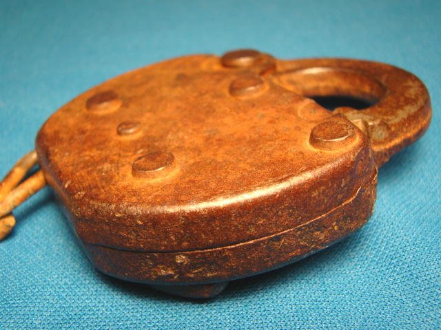 Antique Frisco Railroad Adlake vintage padlock iron steel metal old R.R ...