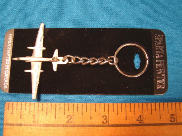 Pewter U-2 USAF CIA spy surveillance plane keychain military airplane ...