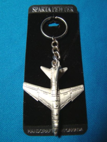 Pewter A-7 Corsair subsonic jet fighter keychain military airplane ...