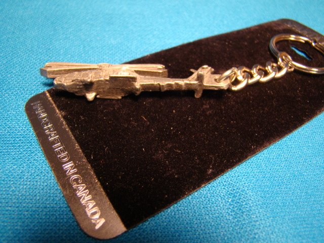 Pewter Helicopter keychain army military aircraft transport Sparta ...