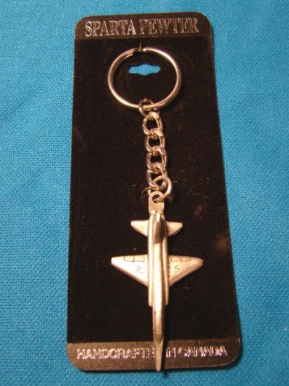 Pewter T-38 Talon supersonic jet trainer USAF airplane keychain ...