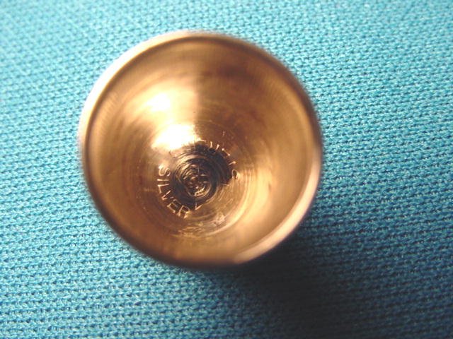 Sterling Silver Thimble star pattern vintage seamstress sewing size ...