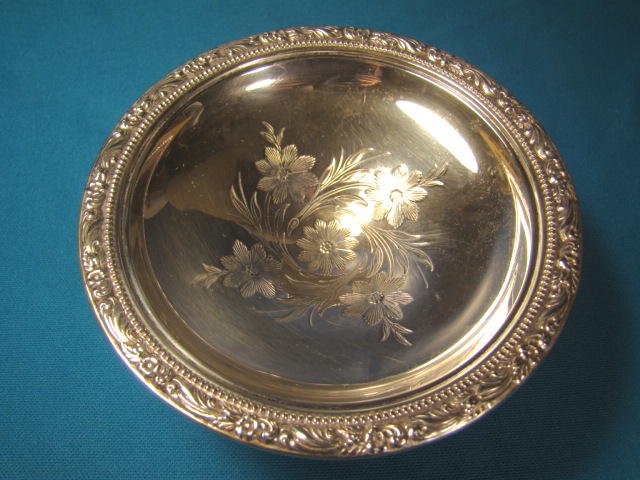 Frank M. Whiting Sterling Silver lovely floral flowers hollowware ...